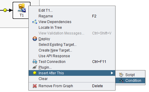 Create a condition in Jitterbit Design Studio